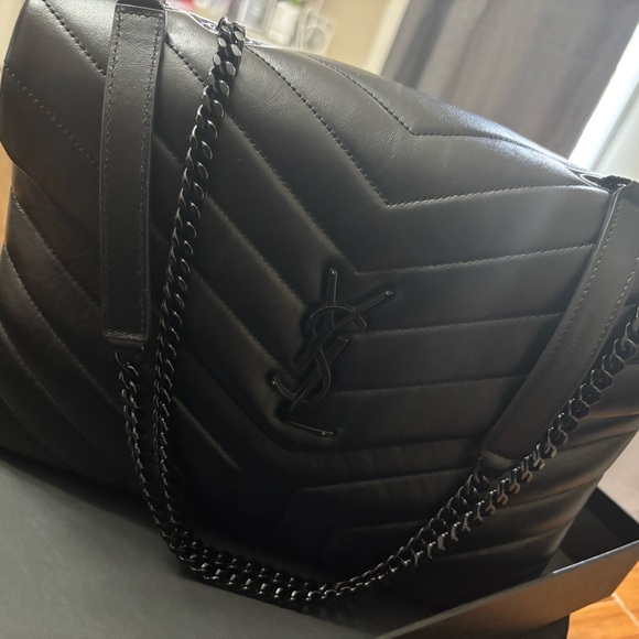 Yves Saint Laurent | Bags | Ysl Black Quilted Leather Bag | Poshmark